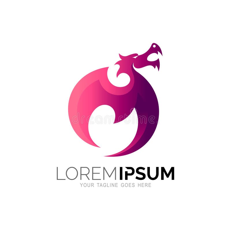 Dragon Logo Purple Vector Stock Illustrations – 319 Dragon Logo Purple ...