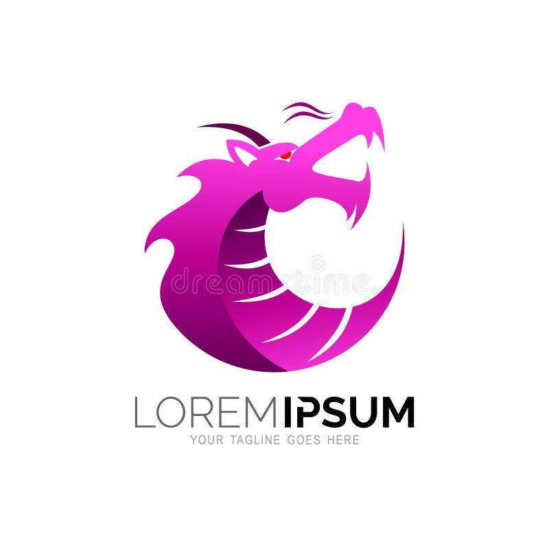 Purple Dragon Logo Stock Illustrations – 364 Purple Dragon Logo Stock ...