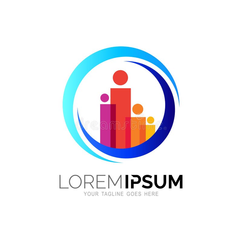 People and Unity Logo Vector, Charity Logo Template Stock Vector ...