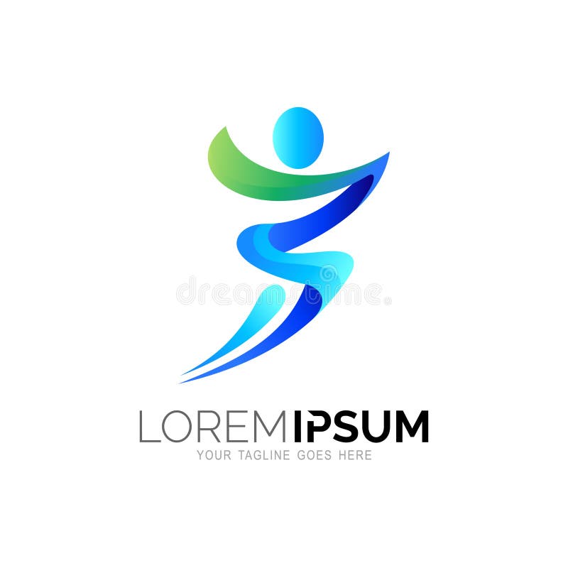 Human Icon with Image 3d, People Logo Stock Vector - Illustration of ...