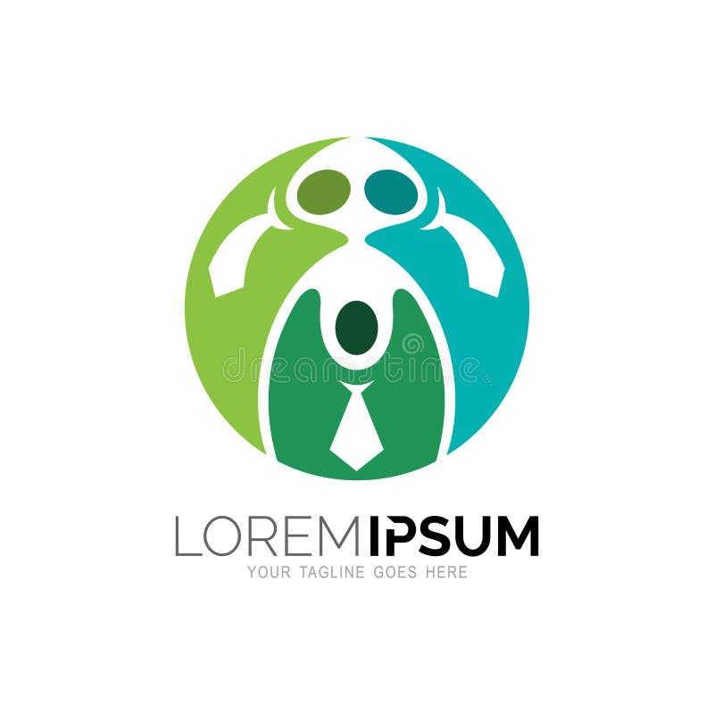 Vector Human Logo, Group of People Icon Stock Vector - Illustration of ...