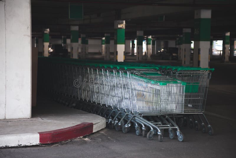Cart Was Placed Inside the Building Stock Image - Image of building ...