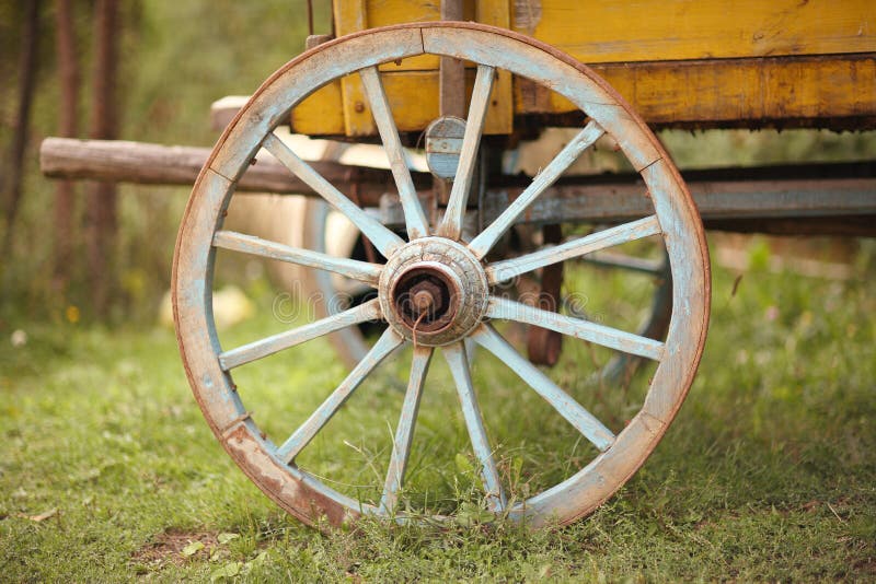Cart wheel stock image. Image of abandon, prairie, historic - 12624653