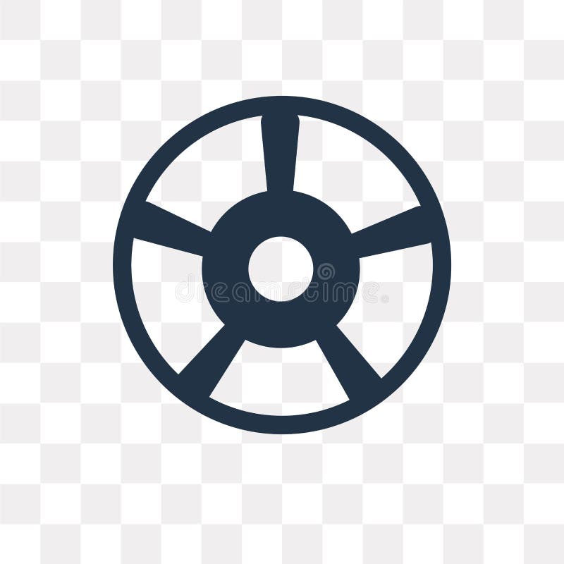Cart Wheel Vector Icon Isolated on Transparent Background, Cart Stock ...