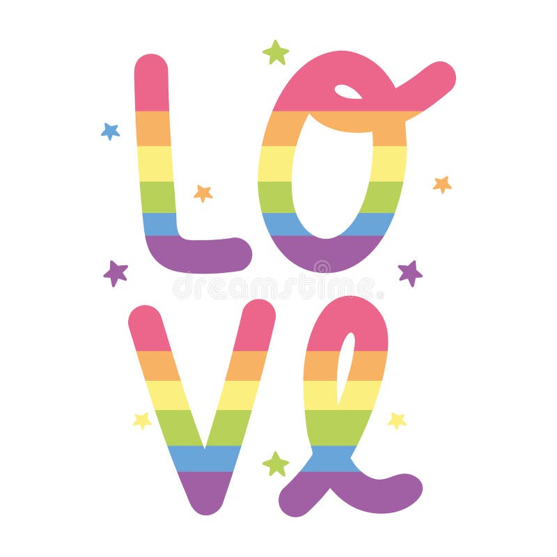 Carta de amor de lgbtq ilustración del vector. Ilustración de ayuda ...