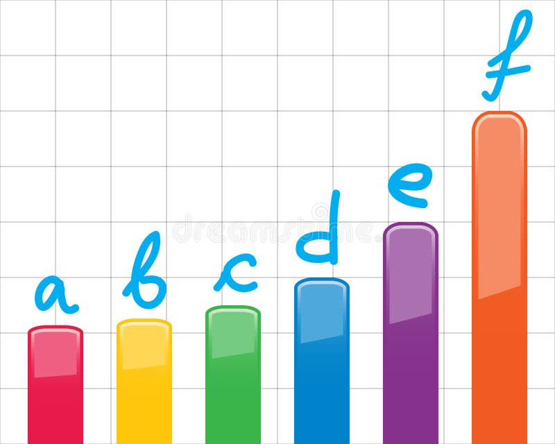 Carta de columna ilustración del vector. Ilustración de logro - 12092392