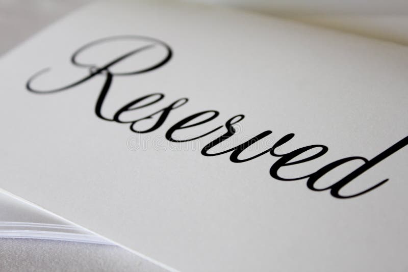Carta De Reservado Stock Photos - Free & Royalty-Free Stock Photos from ...