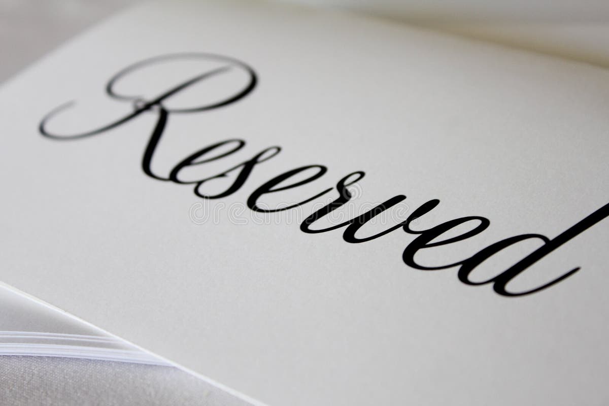 Carta De Reservado Stock Photos - Free & Royalty-Free Stock Photos from ...