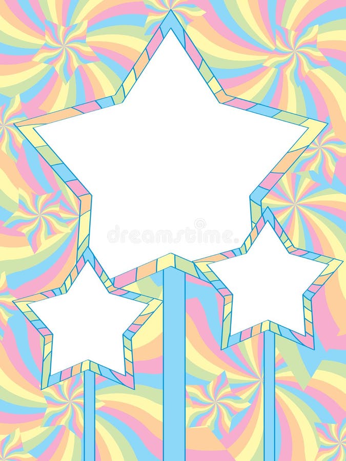 Carta Di Colore Pastello Della Stella Illustrazione Vettoriale ...