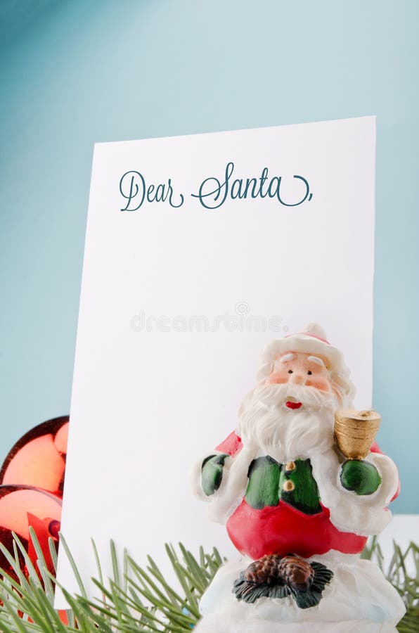 Carta a Santa foto de archivo. Imagen de nota, copia - 27688506