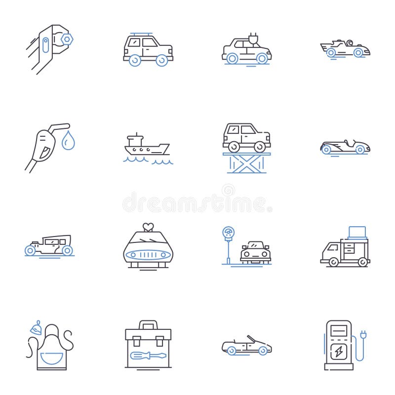 Cartage Line Icons Collection. Hauling , Transporting , Shipping ... Cartage Line Icons Collection. Hauling , Transporting , Shipping ...