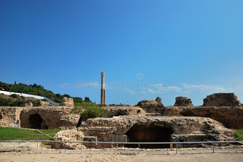 Cartagine in Tunisia fotografia stock. Immagine di carcassa - 28016038