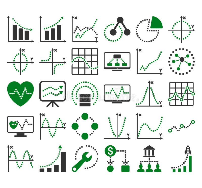 La Tesorería Traza Iconos Planos Del Vector Ilustración del Vector ...