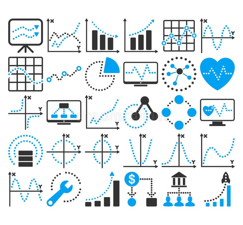 La Tesorería Traza Iconos Planos Del Vector Ilustración del Vector ...