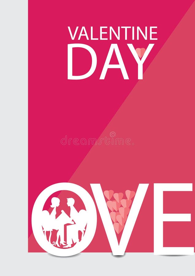 Cartaz dos Valentim ilustração stock. Ilustração de conceito - 49643538