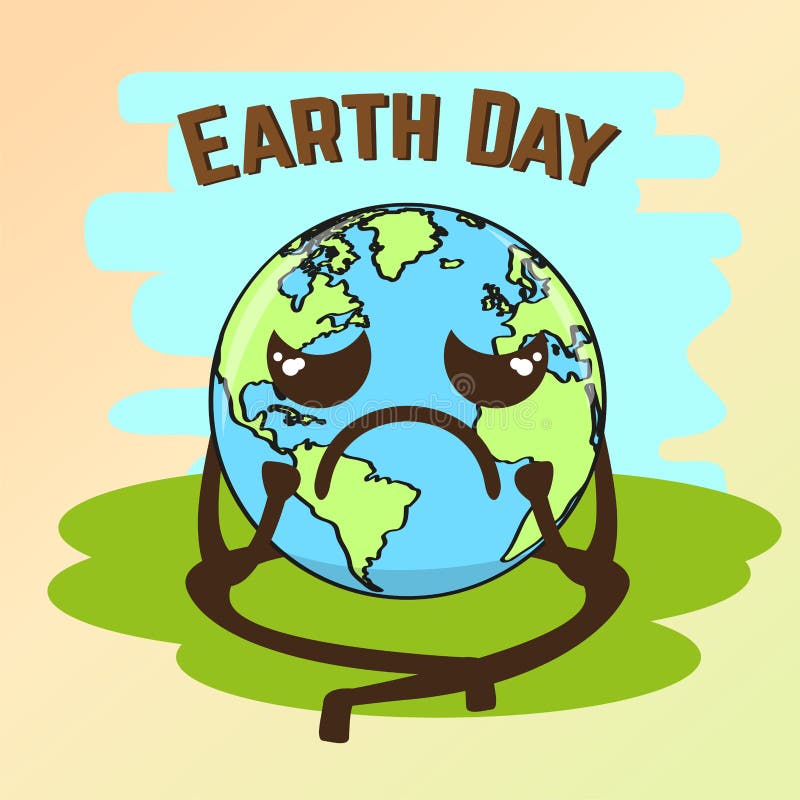 Cartaz Feliz Do Dia Da Terra Ilustração Do Vetor Ilustração De