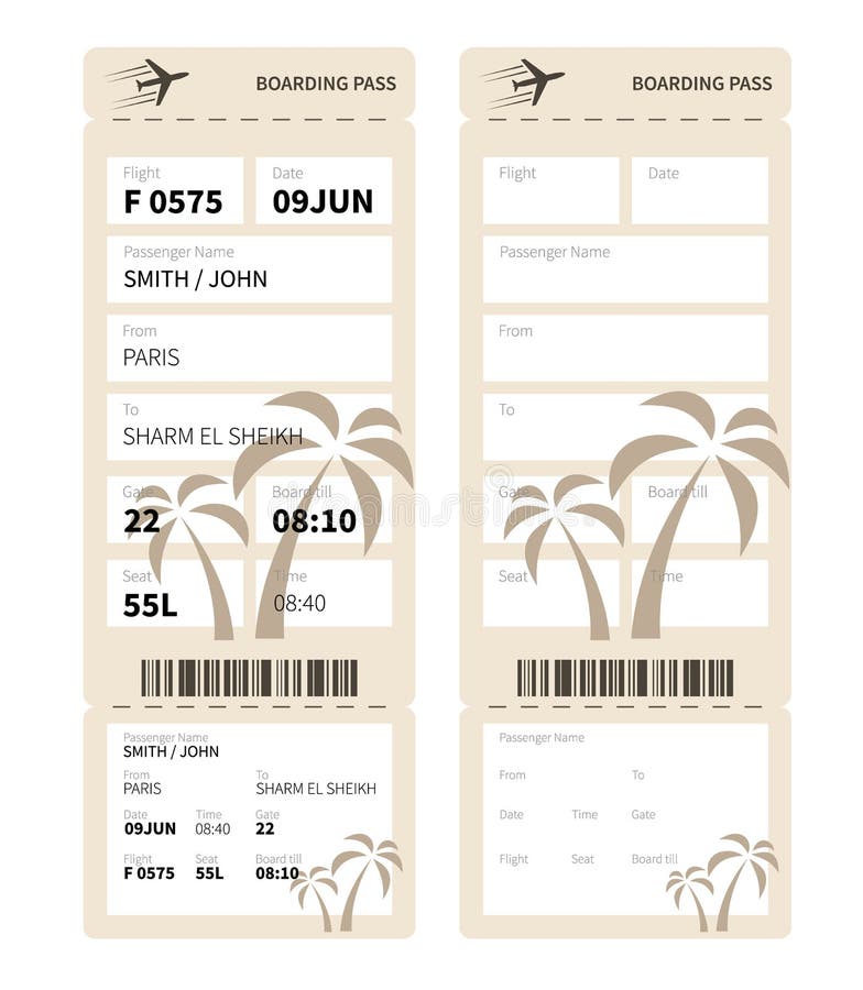 Carte d'embarquement illustration de vecteur. Illustration du vecteur ...