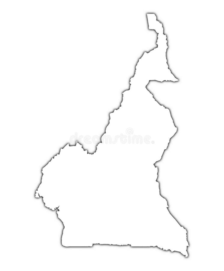 Carte D'ensemble Du Cameroun Illustration Stock - Illustration du ...