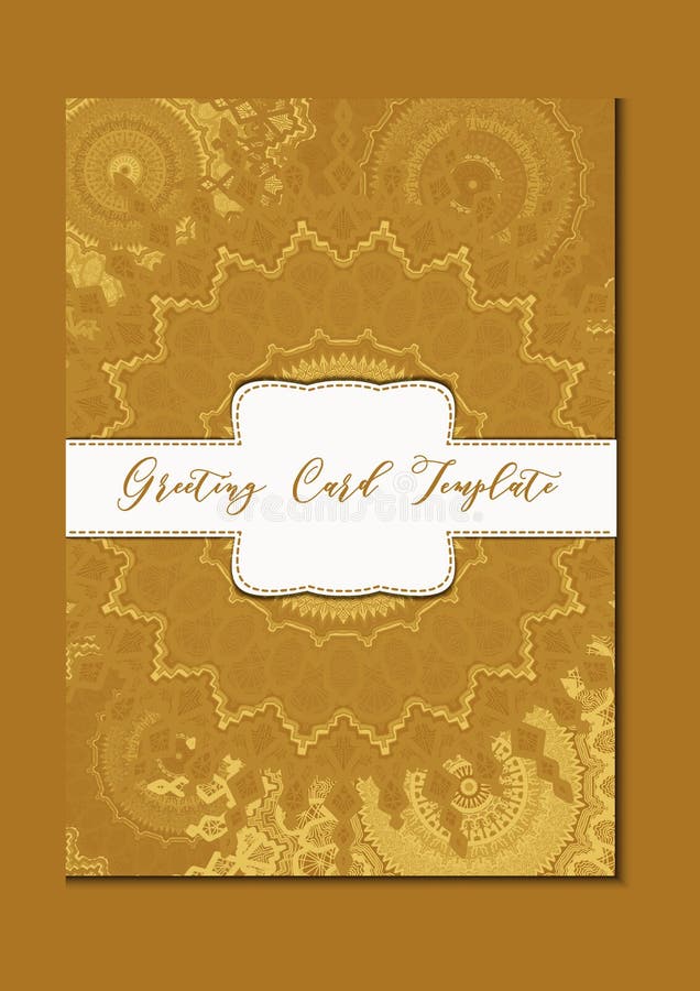 Carte De Calibre De Vintage De Mandala Illustration Stock ...