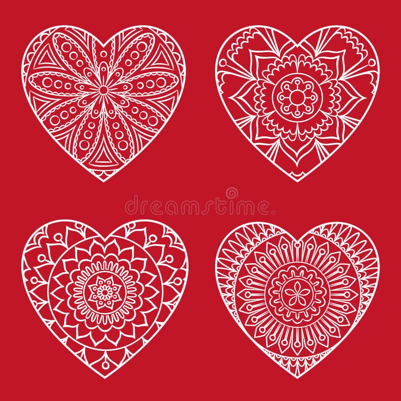 Carte De Coeur De Griffonnage Illustration de Vecteur - Illustration du ...