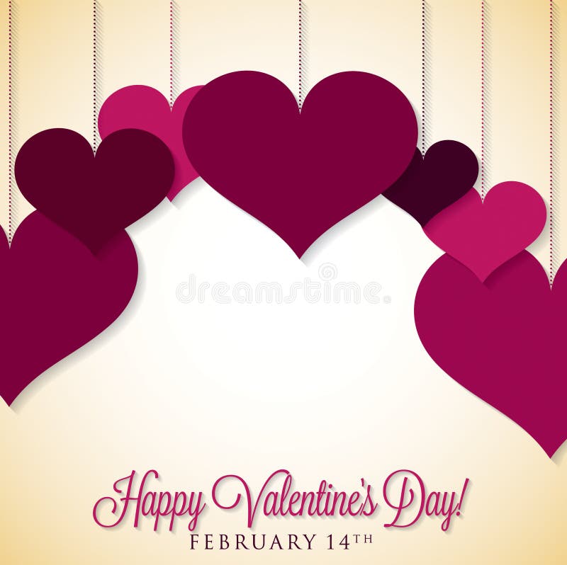 Carte De Coeur De Recouvrement Illustration de Vecteur - Illustration ...