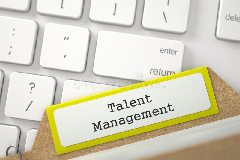 Carte De Dossier Avec La Gestion De Talent 3d Illustration Stock ...