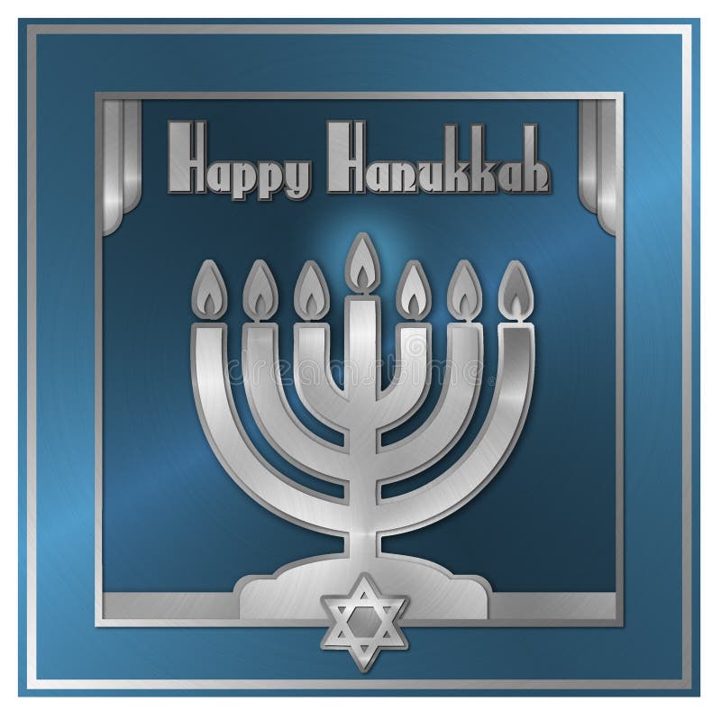 Carte de Hanoucca illustration stock. Illustration du carte - 61103339