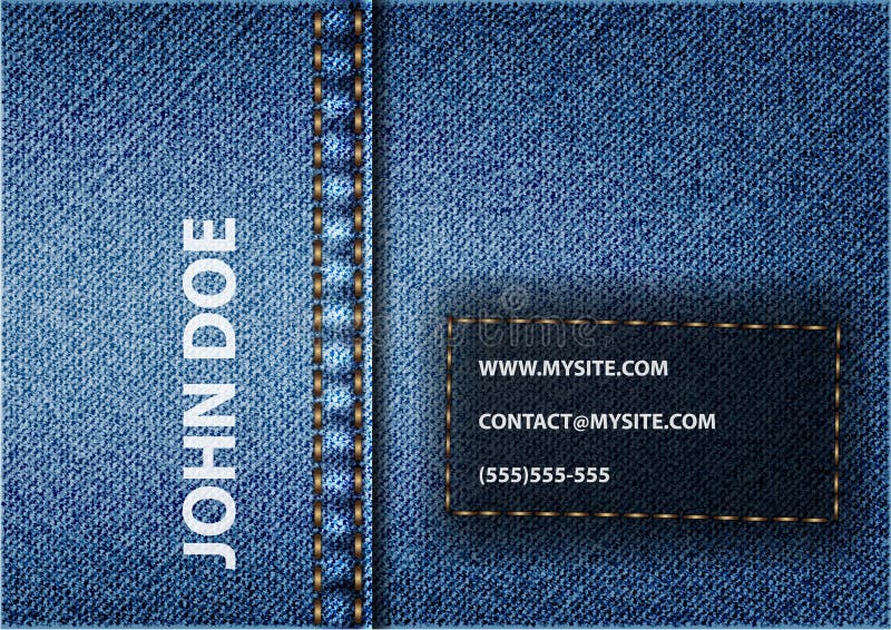 Carte de jeans illustration de vecteur. Illustration du carte - 30381123