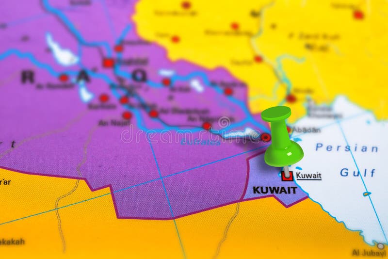 Carte de Kuwait City photo stock. Image du géographique - 82629818