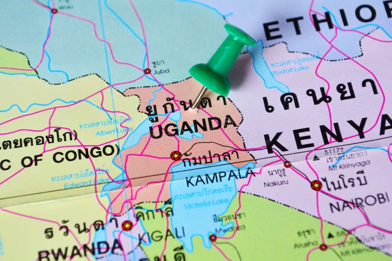 Carte de l'Ouganda image stock. Image du pays, complet - 57686249