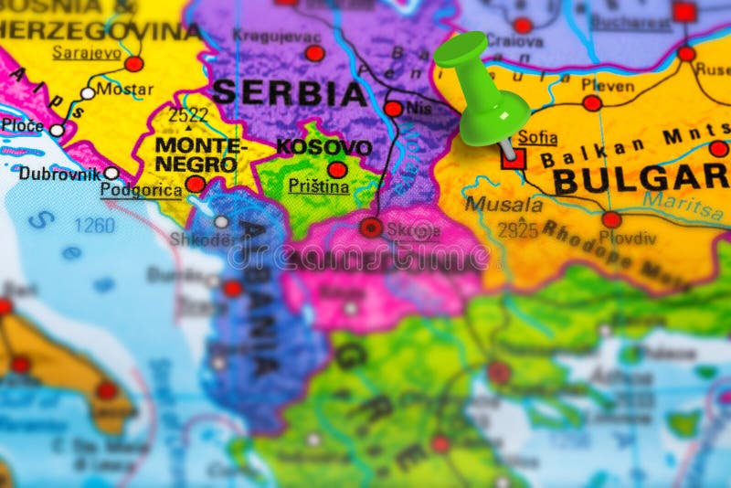 Carte de la Bulgarie Sofia image stock. Image du européen - 82614513