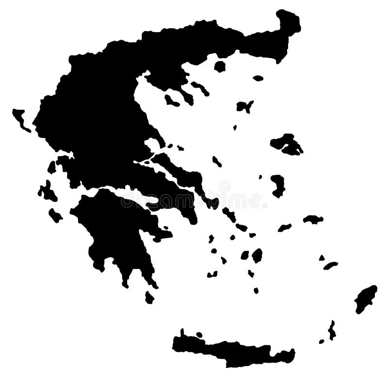 Carte De La Ville De Sparte Grèce Dans La Couleur Noir Et Blanc Dans Le ...