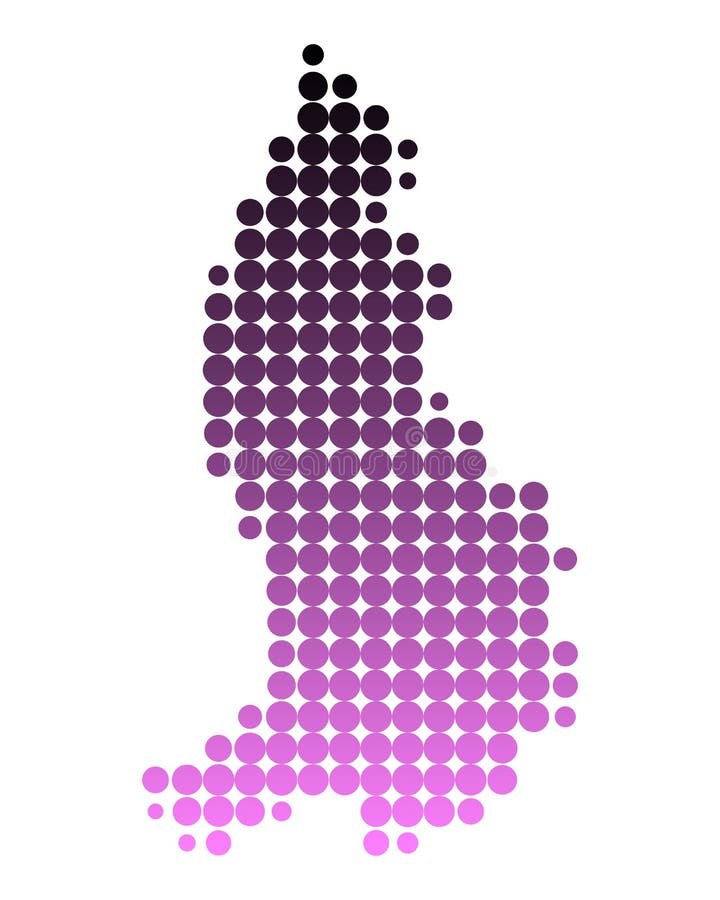 Carte de la Liechtenstein illustration de vecteur. Illustration du rose ...