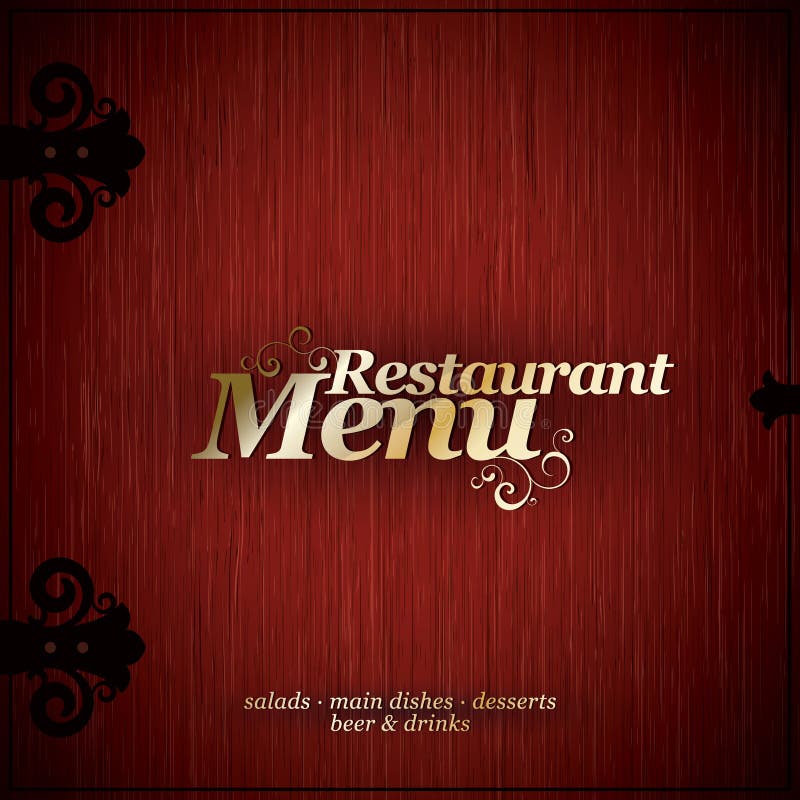 Carte de restaurant illustration de vecteur. Illustration du identité ...