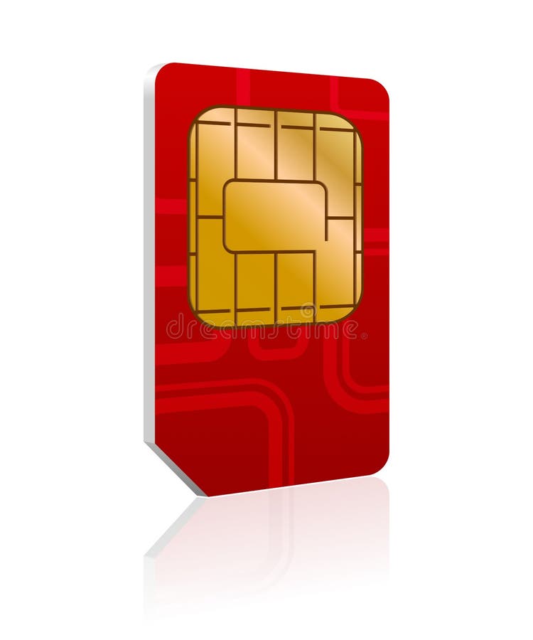 Carte de SIM illustration de vecteur. Illustration du couverture - 12192011