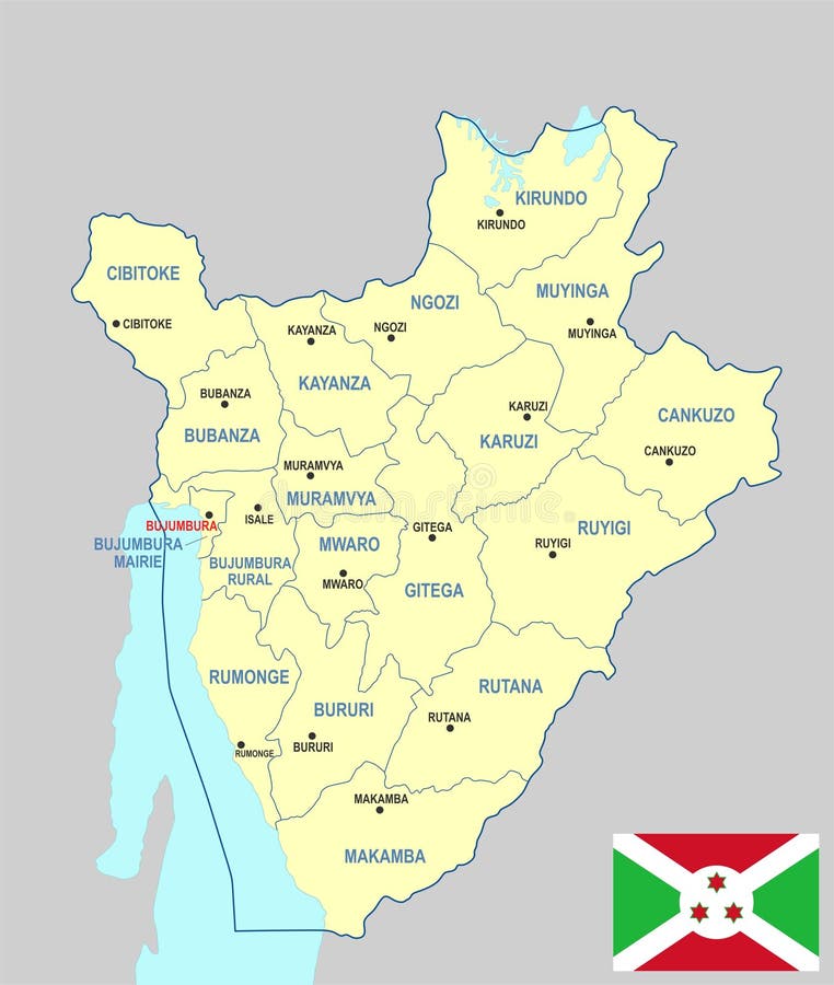 Carte du Burundi illustration de vecteur. Illustration du burundi ...