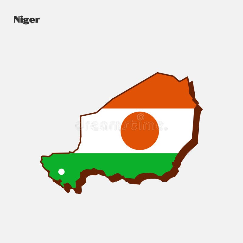 Carte Du Drapeau De La Nation Niger Illustration Stock - Illustration ...