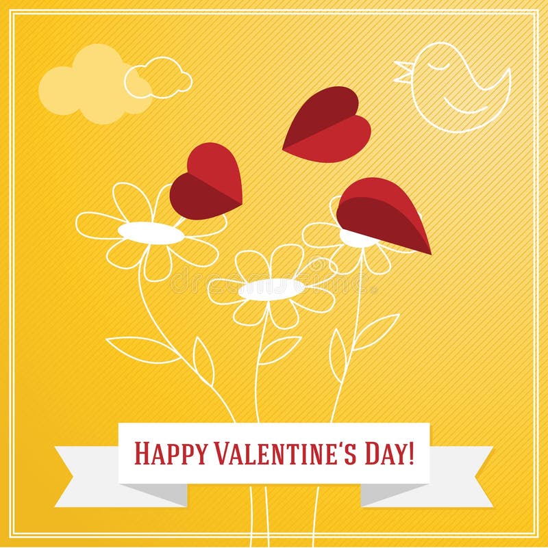 Carte du jour de Valentine illustration de vecteur. Illustration du ...