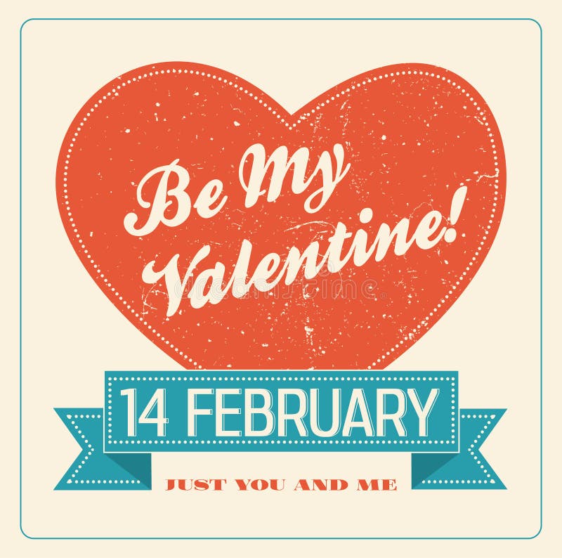 Carte du jour de Valentine illustration de vecteur. Illustration du ...