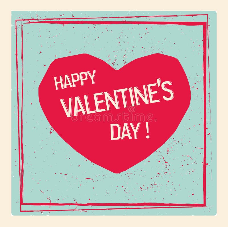 Carte du jour de Valentine illustration de vecteur. Illustration du ...