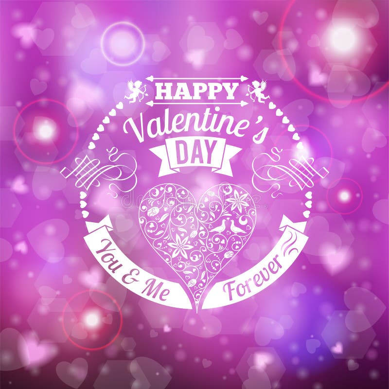 Carte du jour de Valentine illustration de vecteur. Illustration du ...