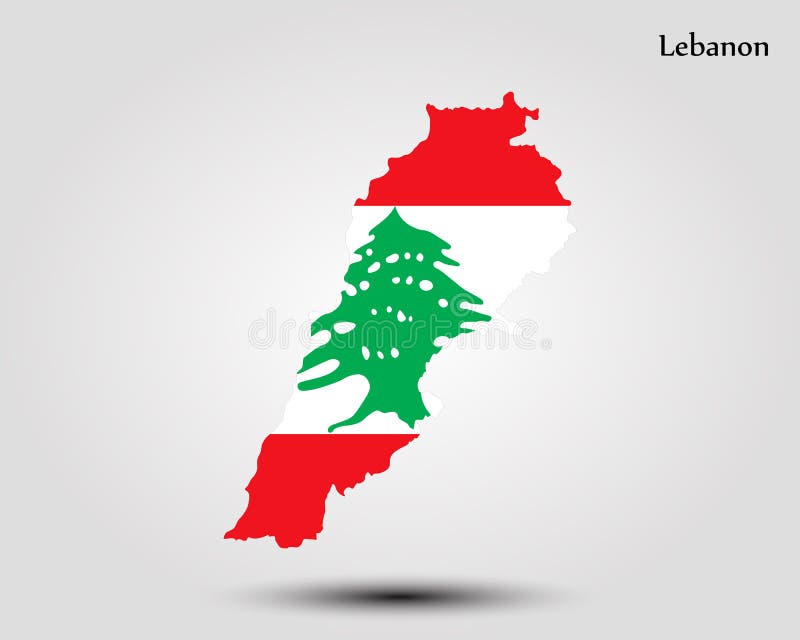 Carte du Liban illustration stock. Illustration du géographie - 103893218