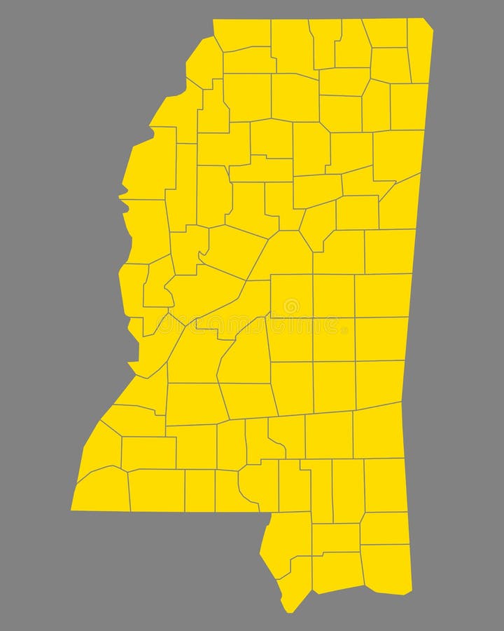 Carte du Mississippi illustration de vecteur. Illustration du course ...