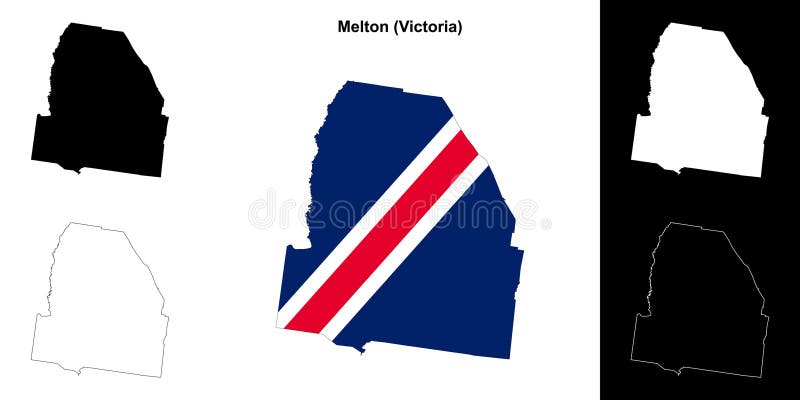 Carte du plan de melton illustration de vecteur. Illustration du ...