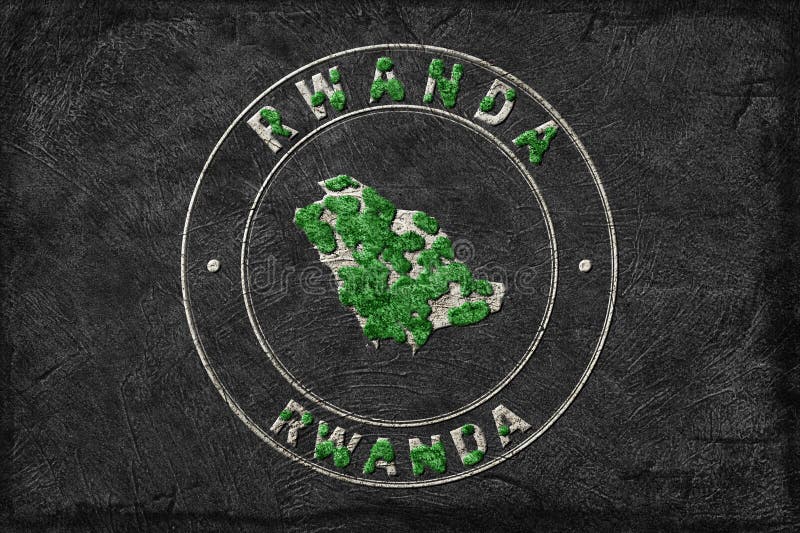 Carte Du Programme Vert De Reboisement Rwandais Illustration Stock ...