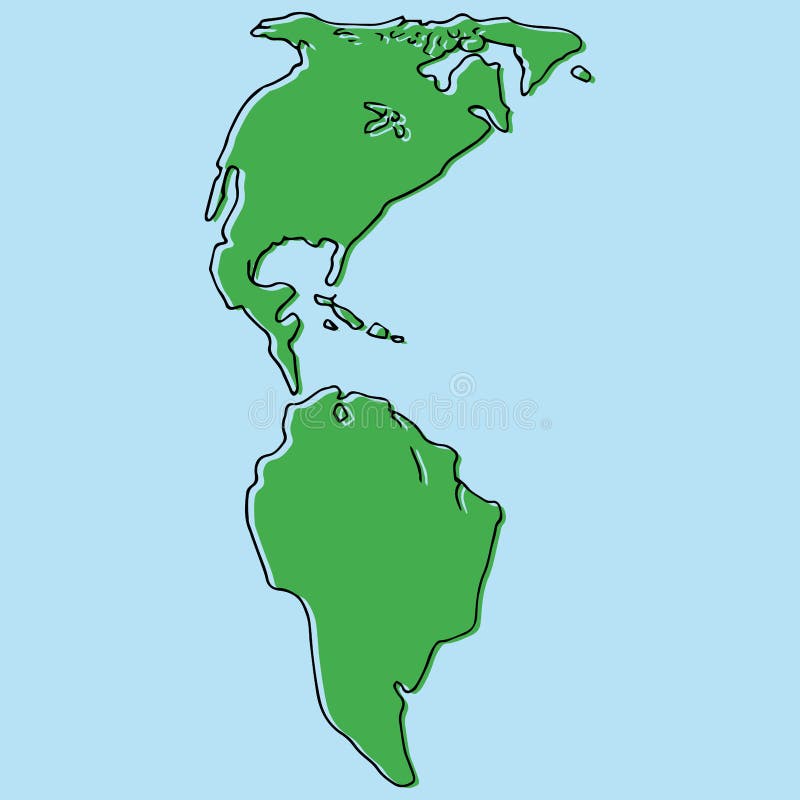 Globe Amérique Et Afrique Icône De La Terre Dessin De La Planète Terre