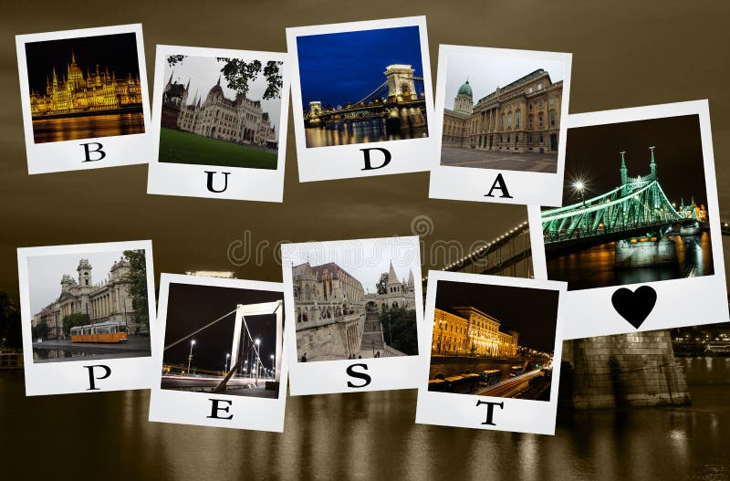Carte postale de Budapest image stock. Image du lieux - 65791903