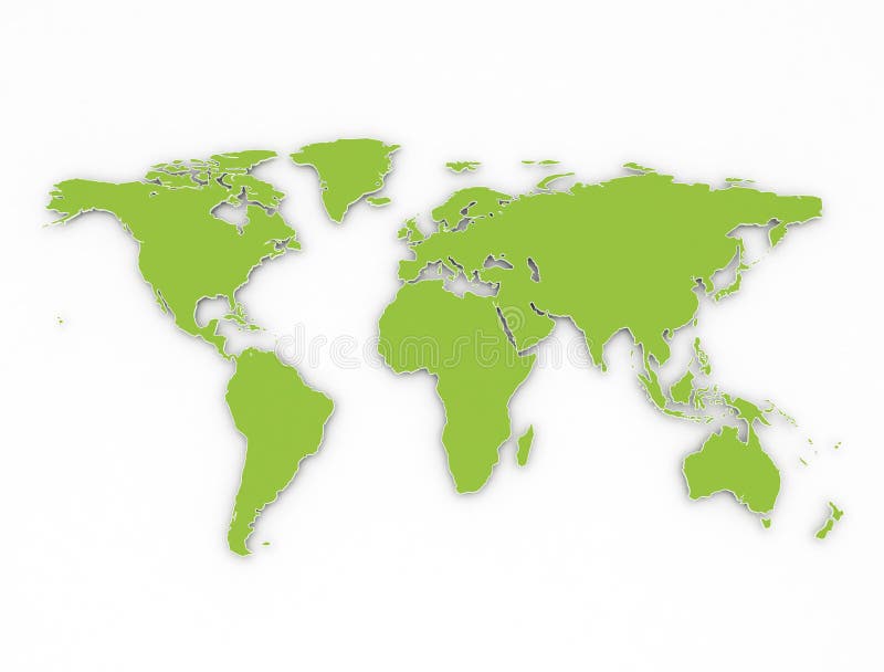 Globe vert du monde illustration stock. Illustration du continent ...