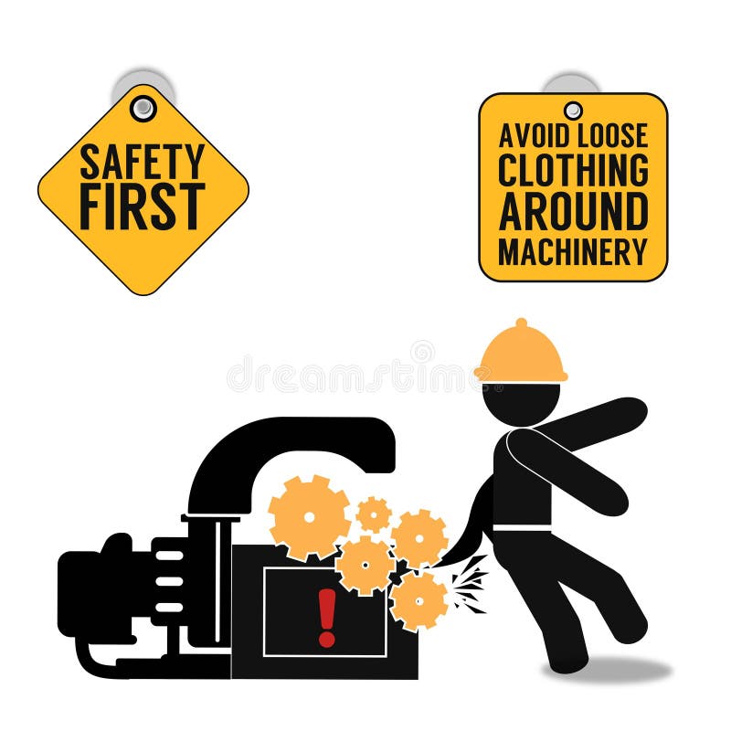 Cartel Abstracto De La Seguridad Primero Stock de ilustración ...