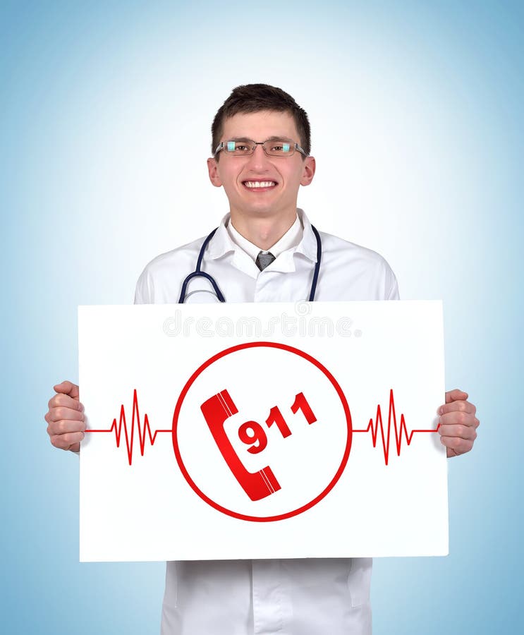 Cartel con el símbolo 911 foto de archivo. Imagen de cartel - 53315050